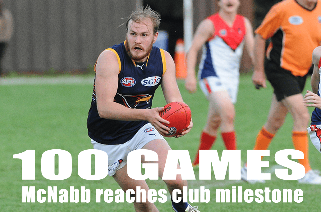 McNabb Hits 100 Games Milestone - Official AFLO Website of the Toronto ...